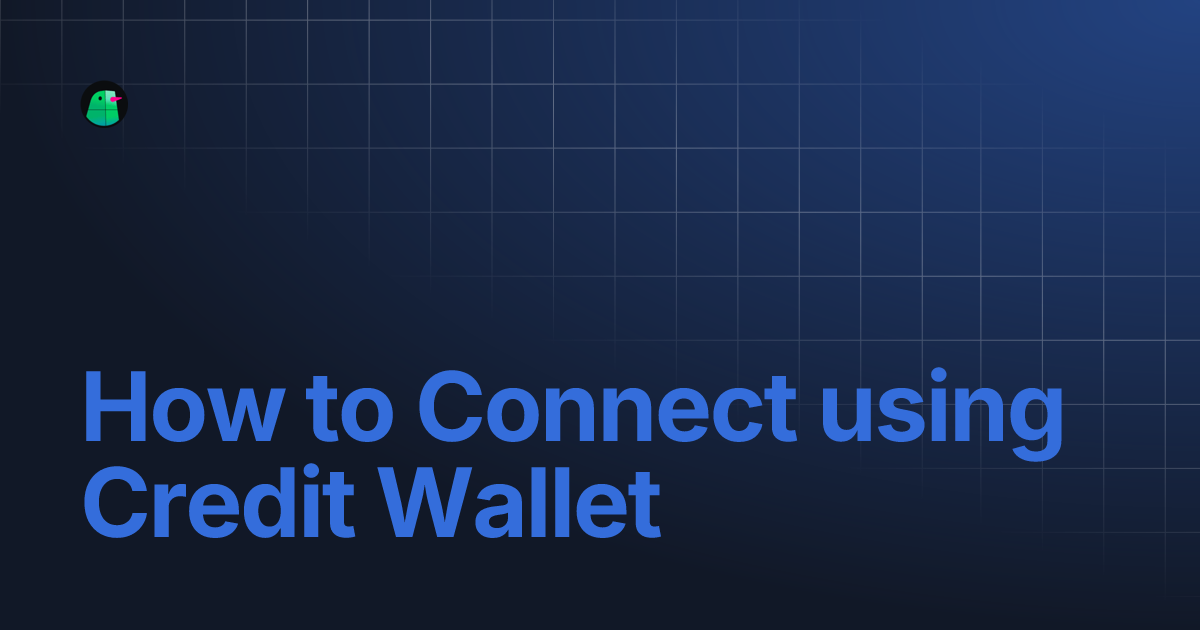 How to Connect using Credit Wallet | Penguinswap